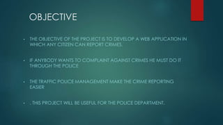 JIIT ;TRAFIC POLICE MANAGEMENT 2013-14 ;CSE/IT | PPTX