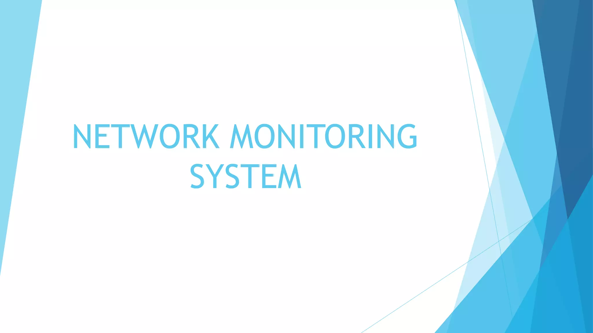 Network Monitoring System Ppt Pptx Computer Networking Computing