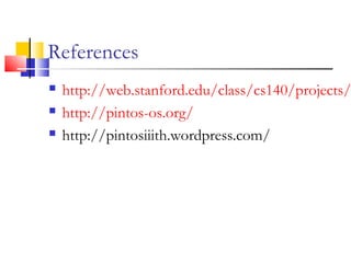 Project On Pint OS (INTRODUCTION) | PPT