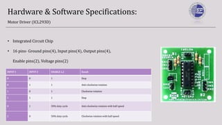 Android Controlled Arduino Spy Robot | PPTX