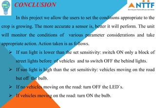 Street light controlling using Microcontroller | PPT