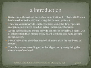Gesture controlled Robot | PPT