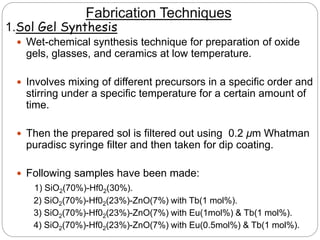 Integrated Optofluidic device to study Interaction of particle or ...