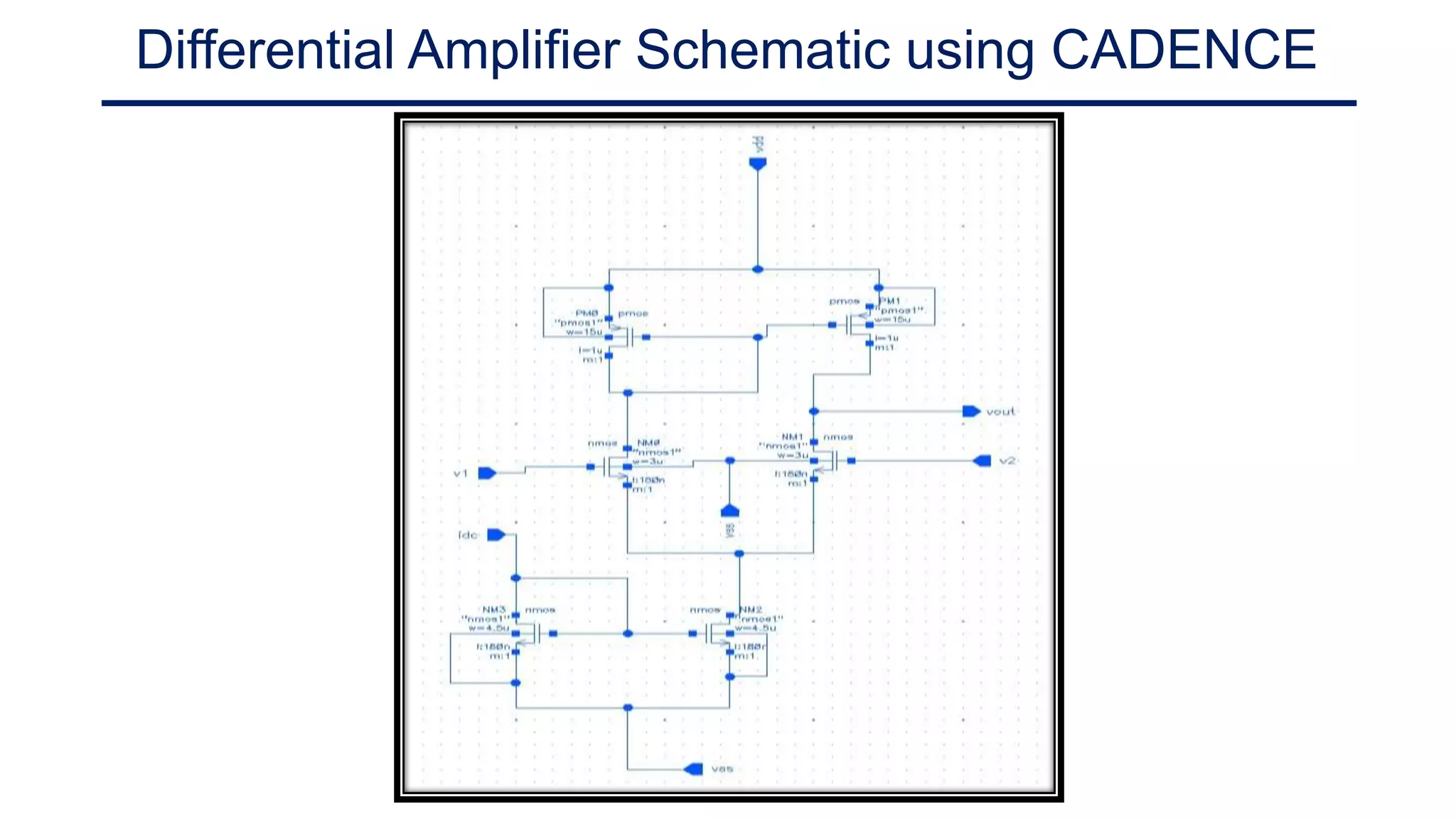 Design of CMOS operational Amplifiers using CADENCE | PPTX