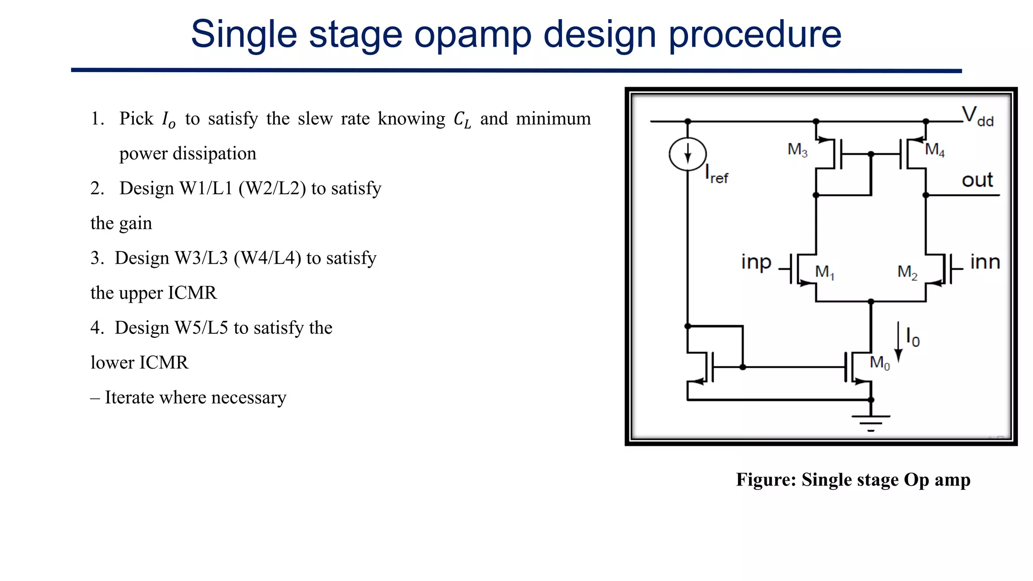 Design of CMOS operational Amplifiers using CADENCE | PPTX