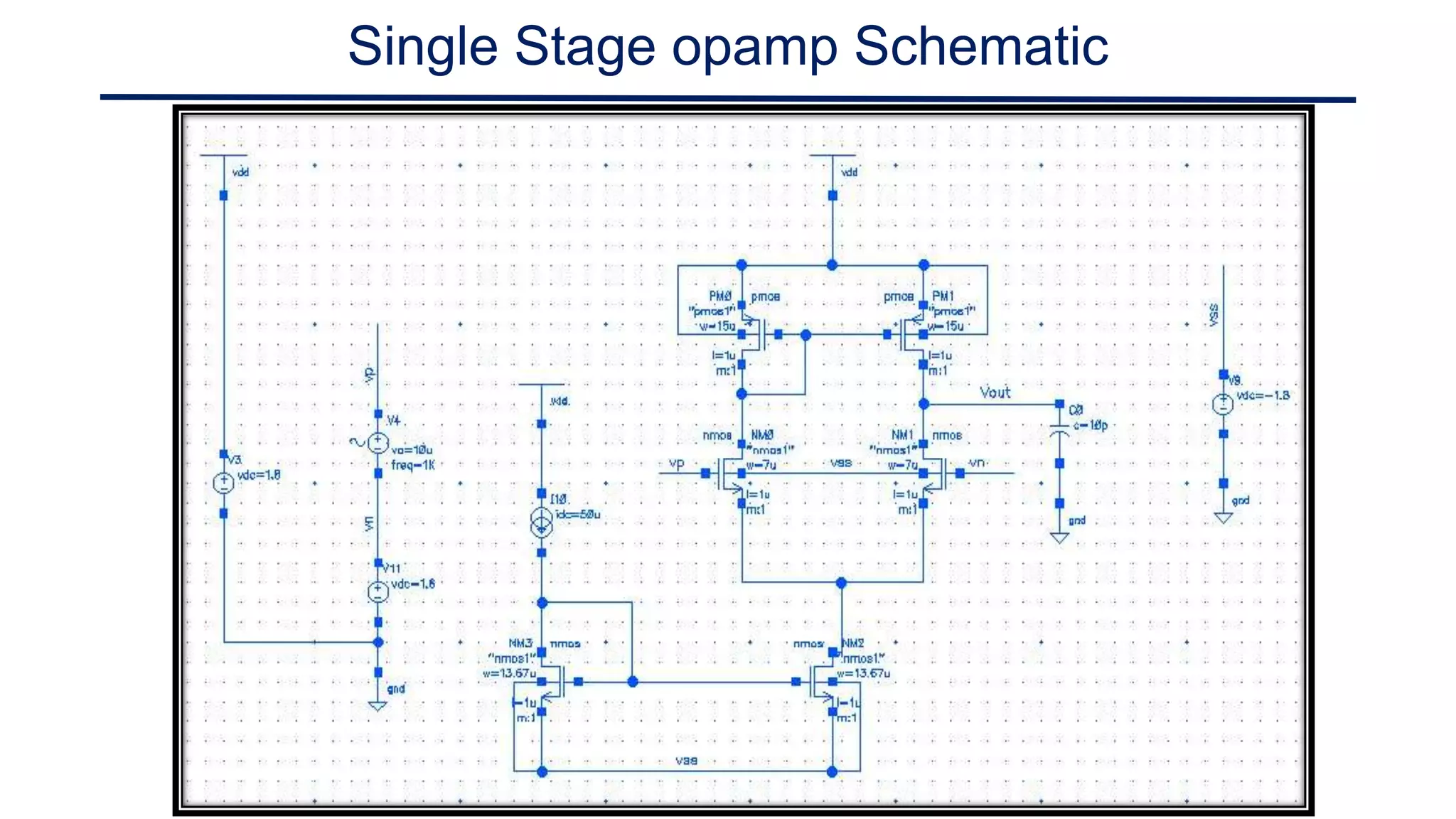 Design of CMOS operational Amplifiers using CADENCE | PPTX