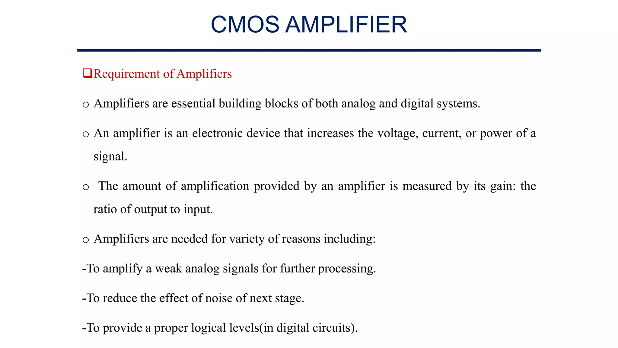 Design of CMOS operational Amplifiers using CADENCE | PPTX