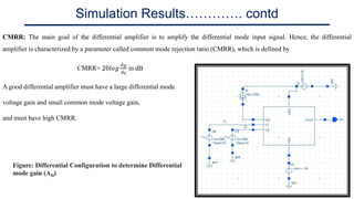 Design of CMOS operational Amplifiers using CADENCE | PPTX