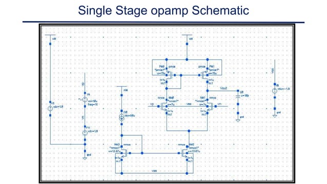Design of CMOS operational Amplifiers using CADENCE | PPTX