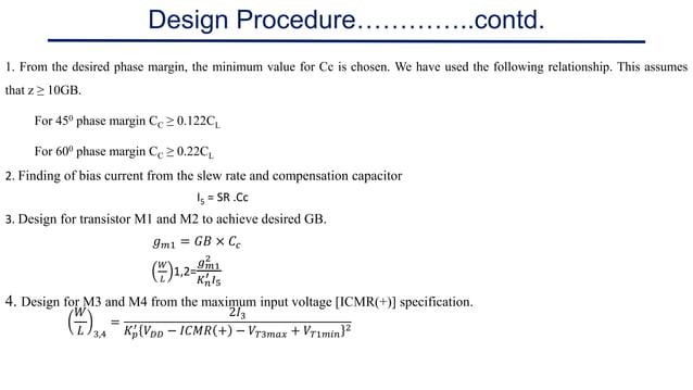Design of CMOS operational Amplifiers using CADENCE | PPTX
