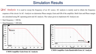 Design of CMOS operational Amplifiers using CADENCE | PPTX
