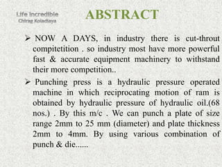 Design of punching machine | PPTX