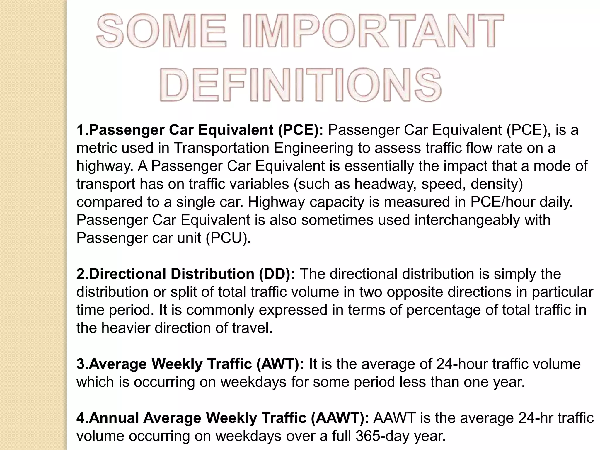 TRAFFIC VOLUME STUDY AT SECTOR 18 NOIDA SECTION AND FUTURE FORECASTING ...