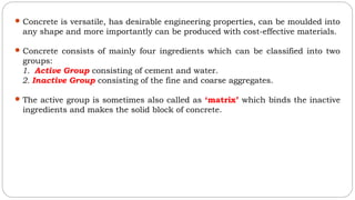 “Experimental studies on the characteristics properties of concrete ...