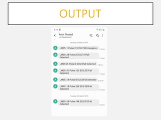 Implementation Of Real Time IoT Based Health monitoring system | PPTX