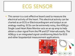 Implementation Of Real Time IoT Based Health monitoring system | PPTX