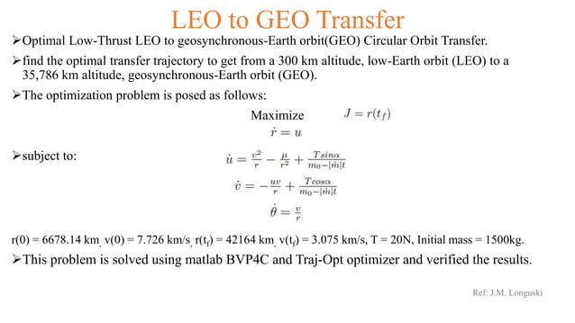 Low Thrust Interplanetary Trajectory Optimization Optimal Control Ppt Free Download