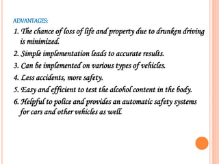 ALCOHOL AND HELMET DETECTION WITH ENGINE LOCKING SYSTEM USING GSM ...