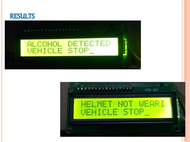 Alcohol And Helmet Detection With Engine Locking System Using Gsm