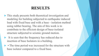 Project ppt on earthquake resistant building structure | PPTX