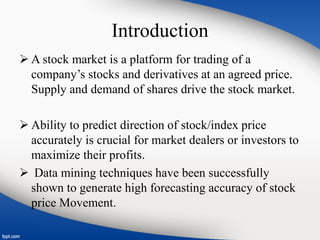 Stock Market Price Prediction Using Technical Analysis | PDF
