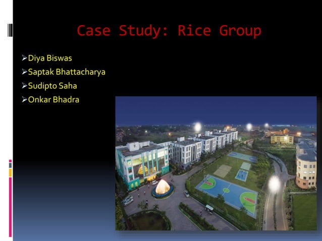 Case Study: Rice Education | PPTX