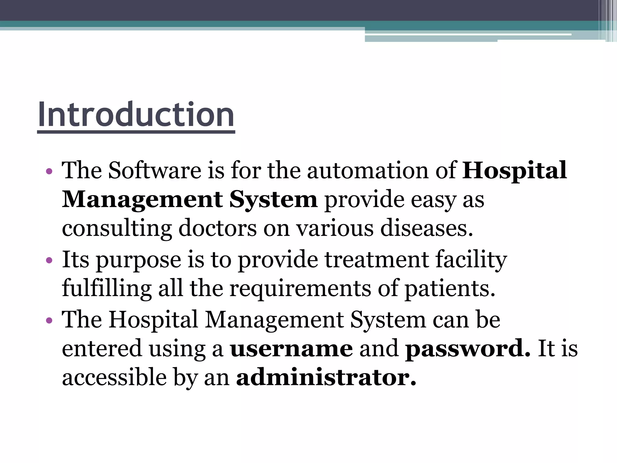 Hospital management system (ppt) | PPTX