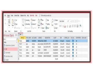PROJECT PPT on Ms access | PPT