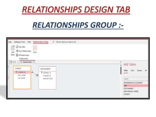 PROJECT PPT on Ms access | PPTX