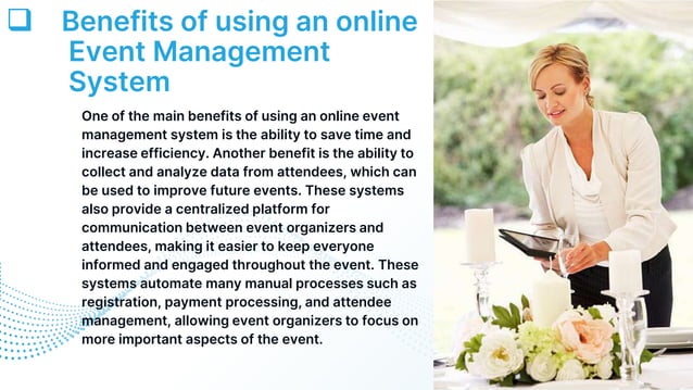 Event management system | PPTX