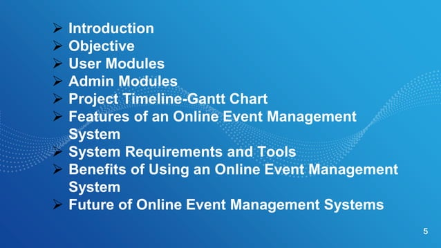 Event management system | PPTX