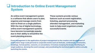 Event management system | PPTX