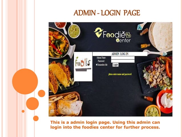 Online food ordering System projectppt.pptx | Bars & Restaurants | Attractions
