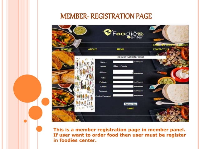 Online food ordering System projectppt.pptx | Bars & Restaurants ...