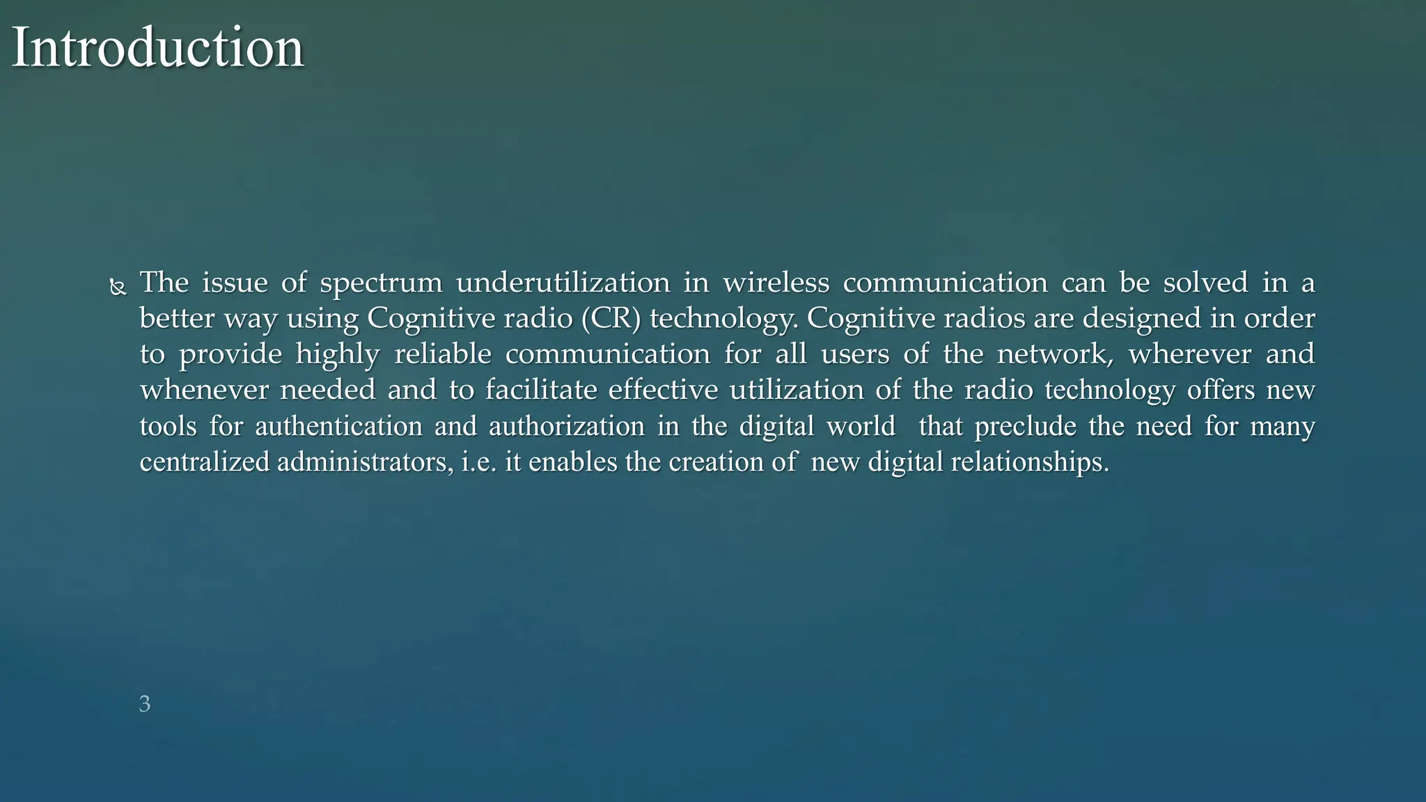 Cognitive Radio Network Spectrum Sensing Pptx
