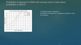 Cognitive radio network spectrum sensing | PPTX