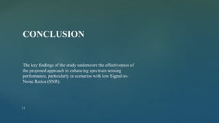 Cognitive radio network spectrum sensing | PPTX