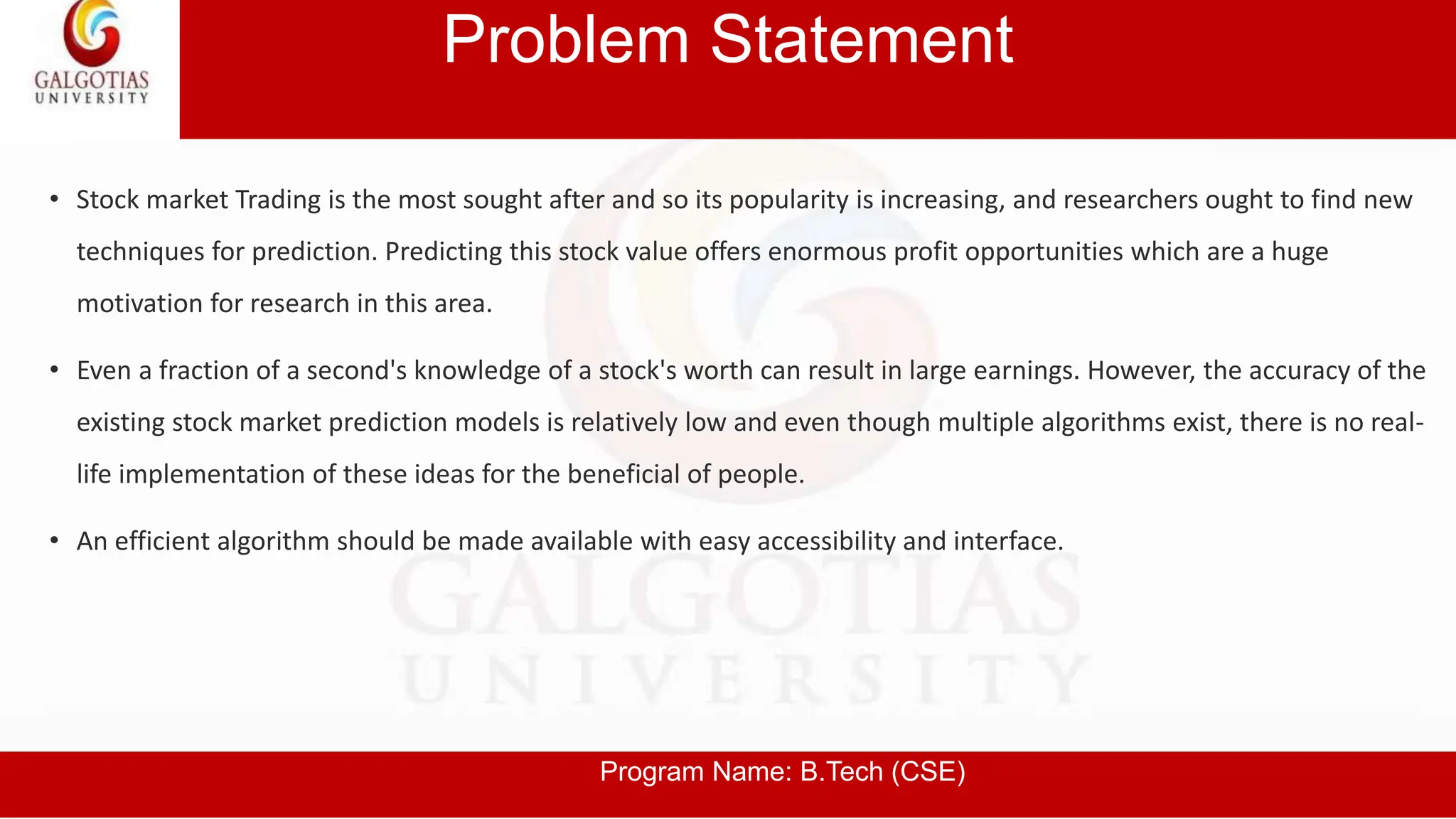 stock market prediction and analysis using python | PPTX