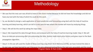Stock Market Prediction And Analysis Using Python Pptx