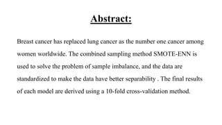 project-ppt-on-breast-cancer-prediction-using-ml | PPTX