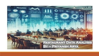 Restaraunt Data Analysis using Power BI, Excel and Python | PPTX
