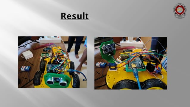 autonomous obstacle avoiding car robot with two wheel using arduino | PPT