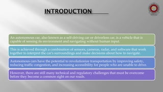 autonomous obstacle avoiding car robot with two wheel using arduino | PPT