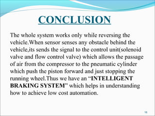 INTELLIGENT BRAKING SYSTEM | PPT