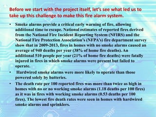 GSM Based SMS fire alert system | PPTX