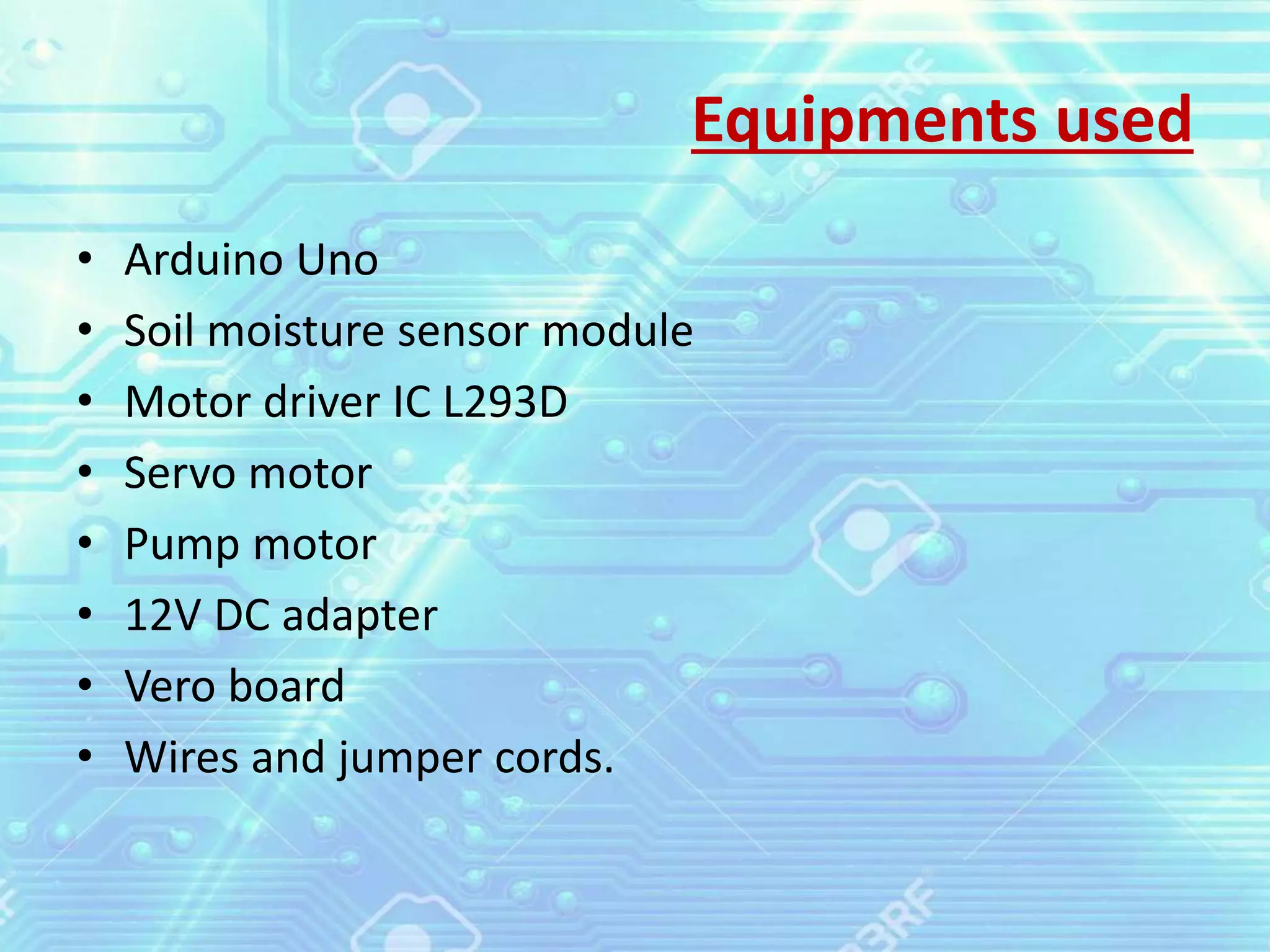 Automated Plant Watering System | PPTX