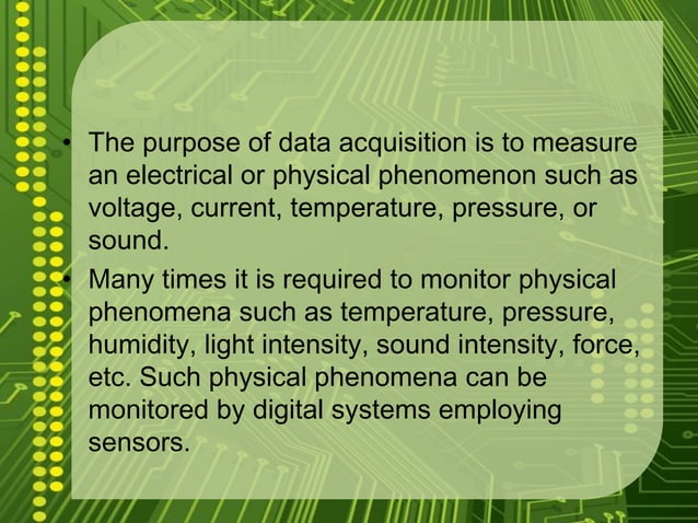 Project ppt 4 channel data acquisition | PPTX | Physics | Science