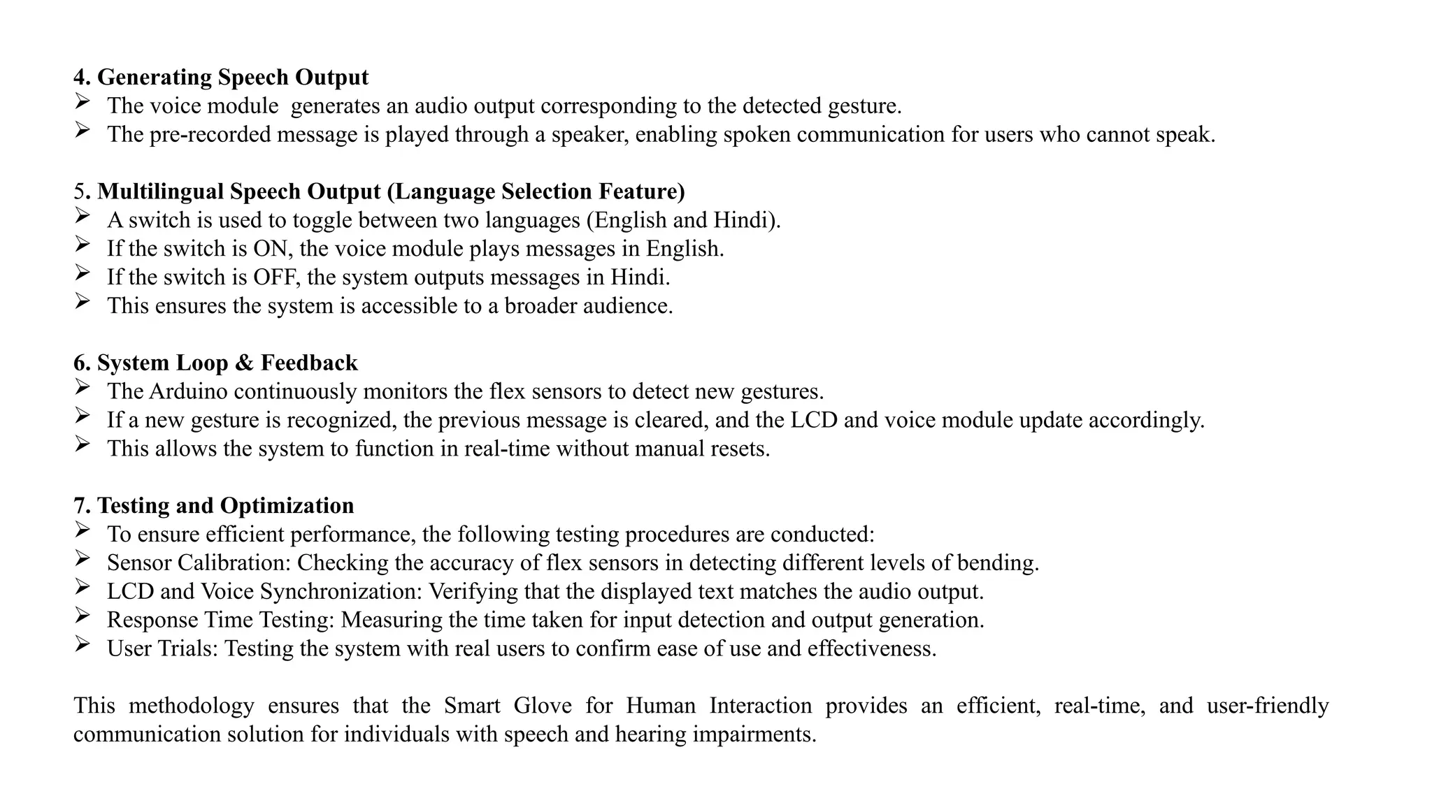 Multilingual hand gesture to speech conversion system | PPTX