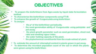 Biofertilizer prepared and used on plant growth | PPT