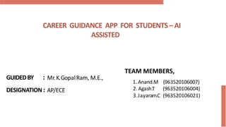 Project ppt career guidance including python.pptx